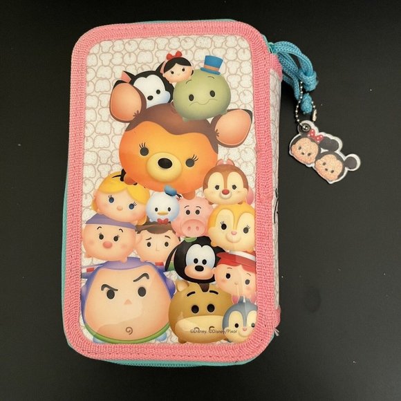 Disney | Accessories | Tsum Tsum Pencil Case 3 Compartments Layers ...